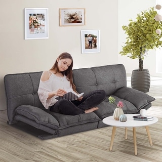 Convertible Full Size Folding Sofa Bed with Adjustable Back and ...