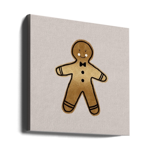 "Xmas Gingerbread Man" Wrapped Canvas Wall Art - Bed Bath & Beyond ...