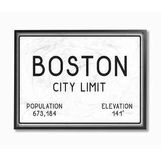 Stupell Boston City Limit Framed Giclee Texture Art - Bed Bath & Beyond ...