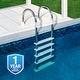 Blue Wave Standard Stainless Steel In-Pool Ladder for Above Ground ...