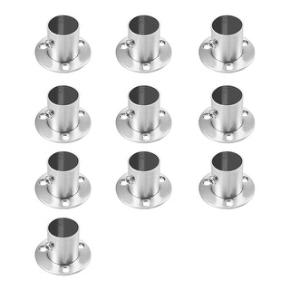 Pipe Bracket22mm Dia Wall Mount Hanging Rail Rod Support Socket 10pcs ...