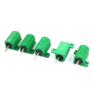 5Pcs 30ohm 25W Green Aluminium Case Lead Heatsink Resistors - Bed Bath ...