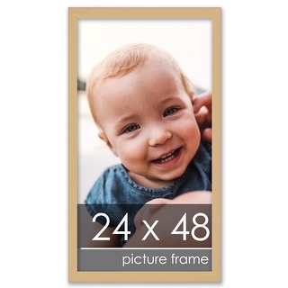 24x48 Frame Natural Modern Minimalist - Modern Wood Picture Frame ...