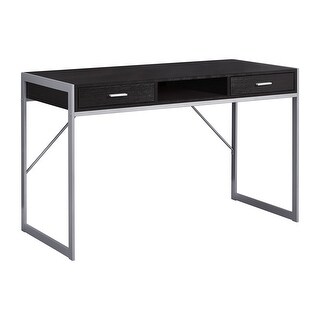 Sleek Design Computer Desks with 1 Open Shelf, 2 Large Storage Space ...