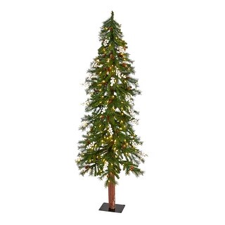 6' Alpine Christmas Tree with Pinecones, Berries - 72 - Bed Bath ...