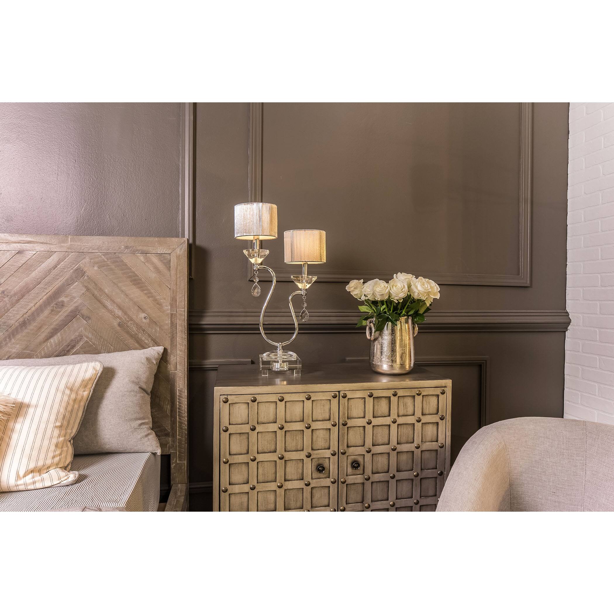 Silver Orchid Holden Double light Accent Lamp - Bed Bath & Beyond ...
