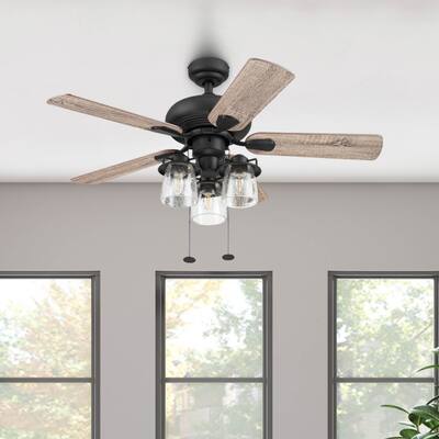 42" Prominence Home Crown Ridge, Indoor LED Farmhouse Ceiling Fan ...