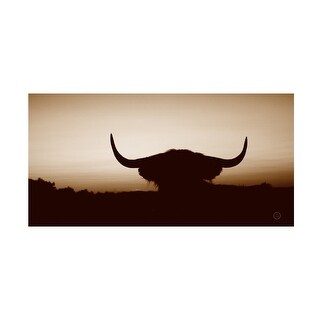 Nathan Larson 'Bull Set Sepia Crop' Canvas Art - Bed Bath & Beyond ...