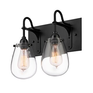 Chelsea 2-light Satin Black Vanity - Bed Bath & Beyond - 12662571