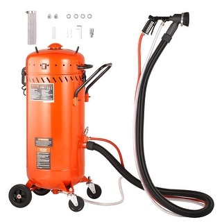 28 Gallon Vacuum Sand Blaster, Dustless Sandblaster with Built-in 1200W ...