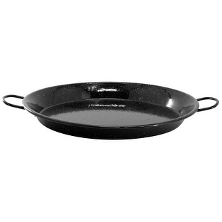 15 Inch Enameled Steel Paella Pan in Speckled Black - Bed Bath & Beyond ...