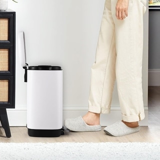12 Litre Stainless Steel Kitchen Waste Bin, White - Bed Bath & Beyond ...