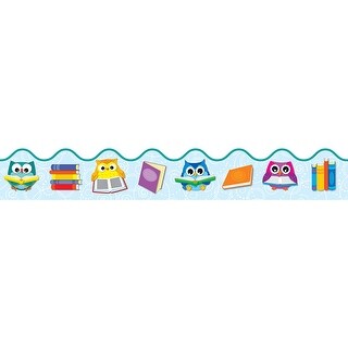 Reading With Colorful Owls Border - Bed Bath & Beyond - 17104432