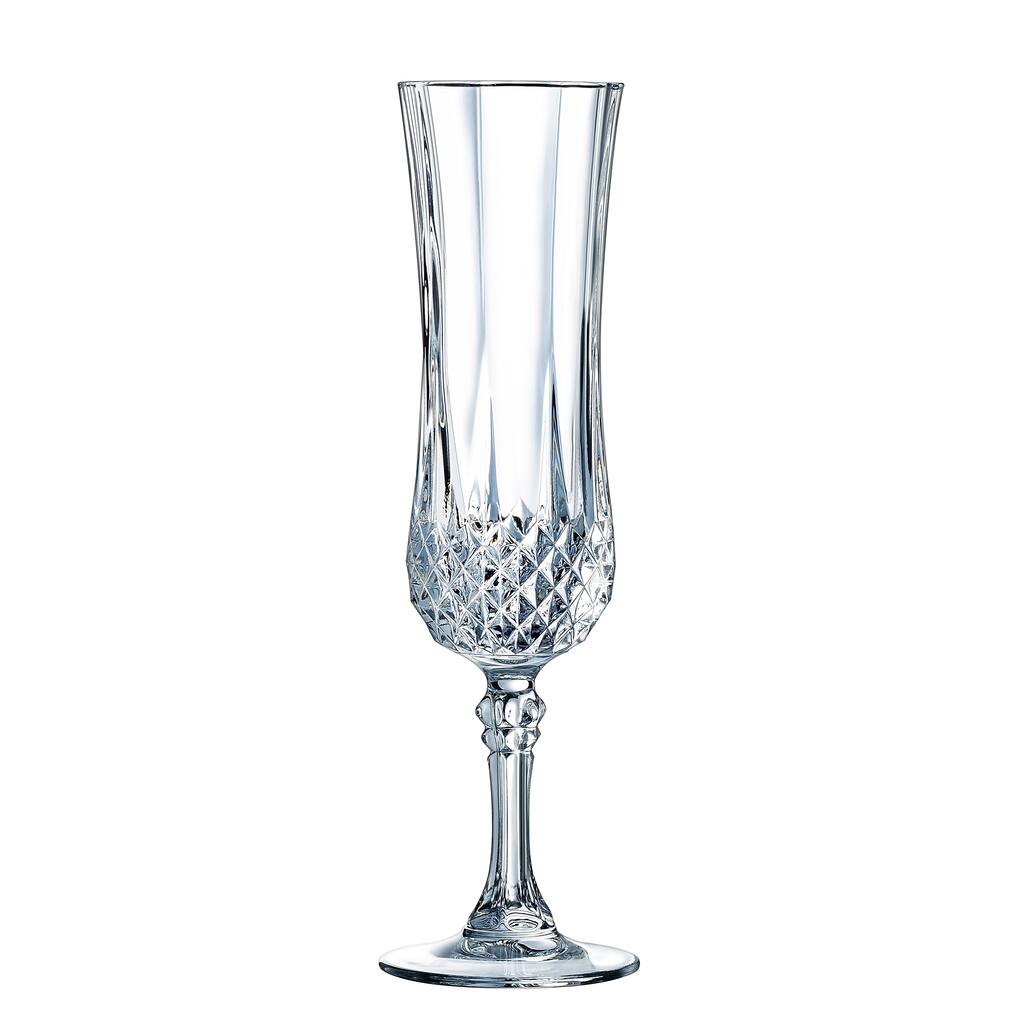 Longchamp 4.5 Ounce Flute Glass, Set of 4 - Overstock - 34705086