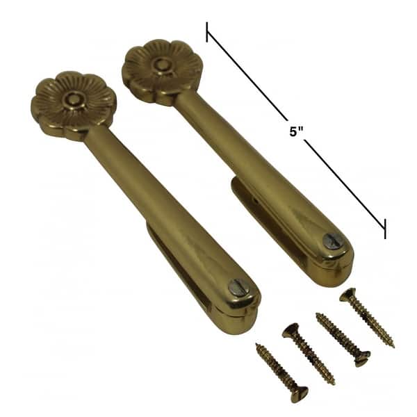 Stair Carpet Holder Clips 5" Brass Floral Design Carpet Clips to Keep ...