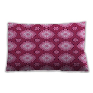 Ahgly Company Patterned Indoor-Outdoor Raspberry Red Lumbar Throw ...