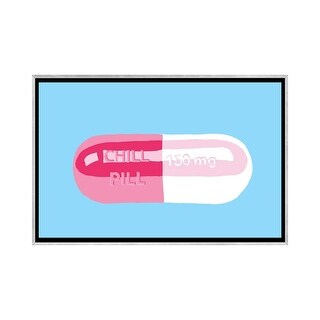 iCanvas "Chill Pill Blue" by Jaymie Metz Framed - Bed Bath & Beyond ...