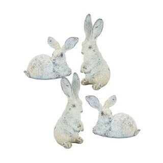 Set of 4 Distressed Rabbit Tabletop Figurines 6" - Bed Bath & Beyond ...