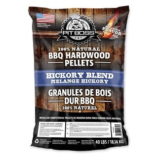 Pit Boss 40 Pound Package BBQ Wood Pellets for Pellet Grills, Hickory ...