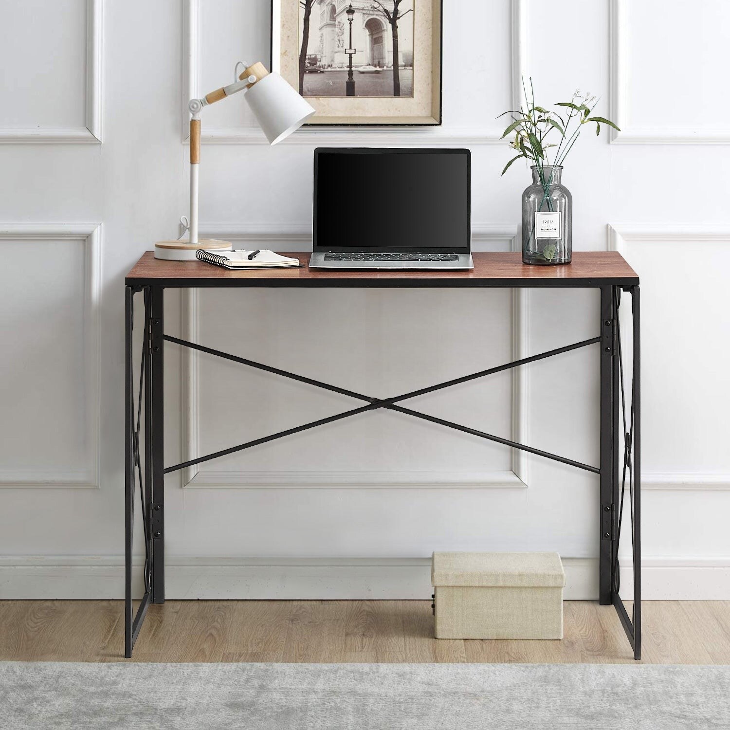 VECELO Modern Writing/Computer Desk with Storage Drawer - Bed Bath ...