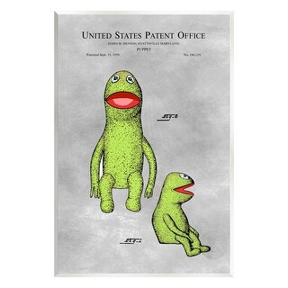 Stupell Vintage Frog Puppet Diagram Wall Plaque Art, Design by Karl ...