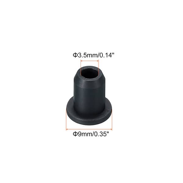 T Shape Rubber Grommet 5/16 Inch OD 1/8 Inch ID for Cable Pipe Pack of ...