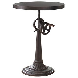 Rinconia Brown Adjustable Height Round Dining Table - Bed Bath & Beyond ...