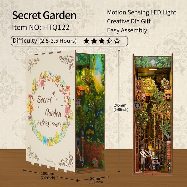 DIY 3D Book Nook Kit - Secret Garden 80pcs - Bed Bath & Beyond - 40102868
