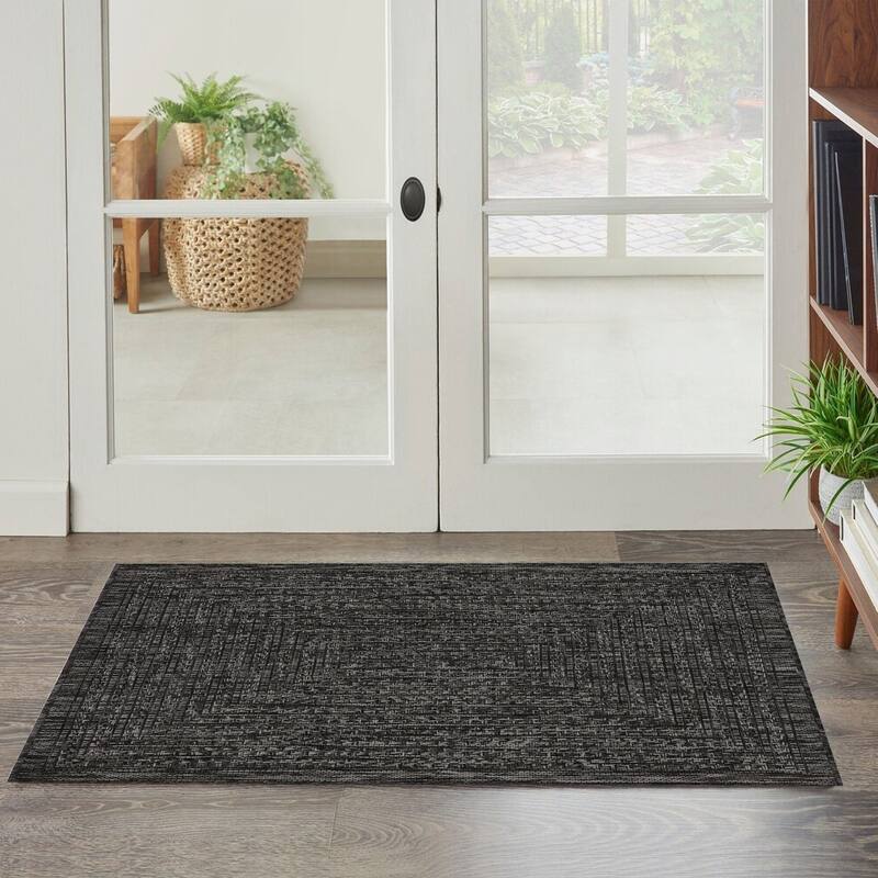 black door mat runner