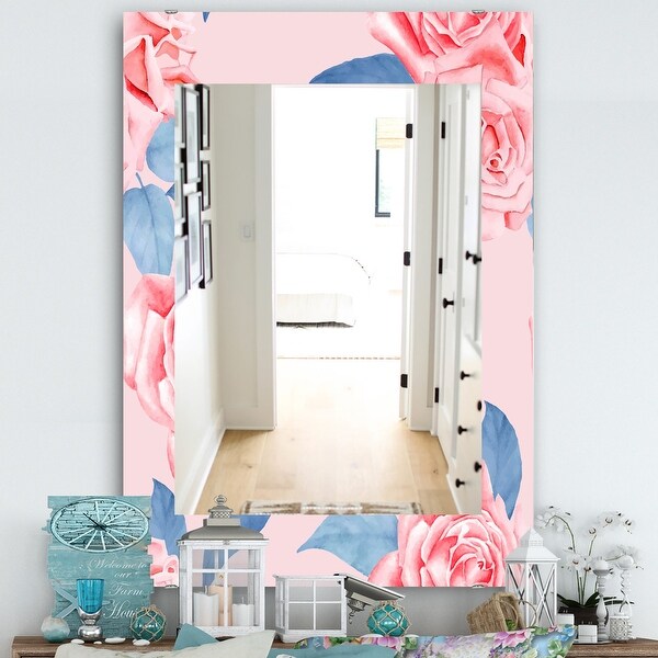 Pink wall mirror store