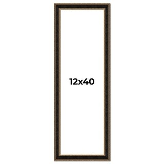 12x40 Frame Gold Antique Vintage Sold Wood Picture Frame | 1.75 Inch ...