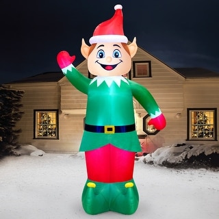 Occasions Airflowz Inflatable Colossal Elf, Tallcolored - Bed Bath ...