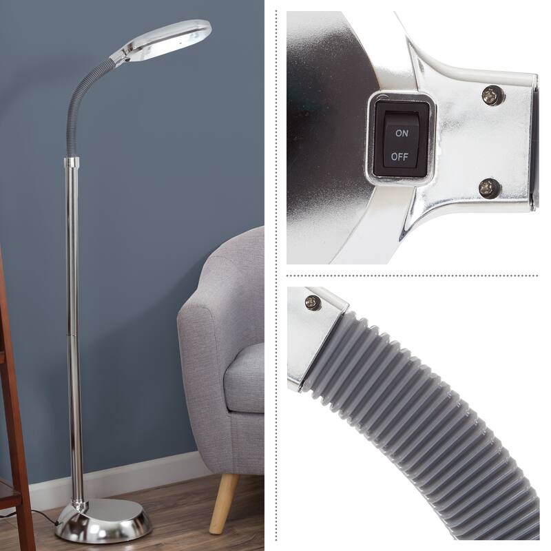 Adjustable Natural Daylight Floor Lamp with Bendable Neck - On Sale ...