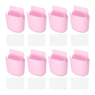 8pcs Remote Control Holders Wall Mount Hole-Free Storage Box with ...