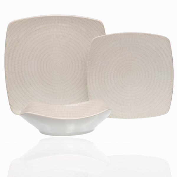 White Rice 18Pc Dinner Set - Bed Bath & Beyond - 21130398