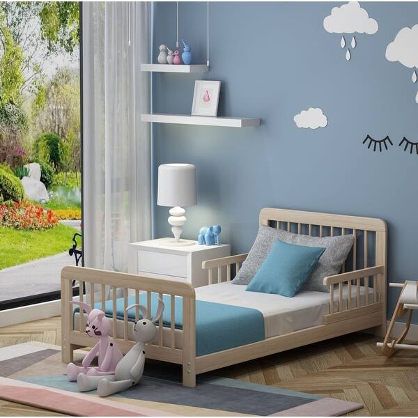 Wooden Baby Toddler Bed and Mattress Children Bedroom Furniture - Bed ...