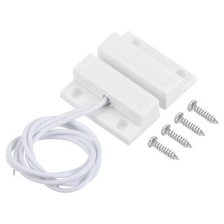 Magnetic Reed Switch, 1 Set NC Wired Garage Door Window Contact Switch ...