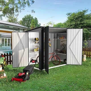 AECOJOY Storage Shed Lean to Bike Sheds & Outdoor Storage - On Sale ...