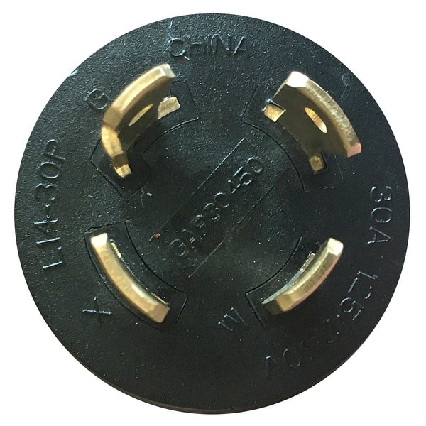 L14-30P Male to 14-50R Female Conversion Adapter Plug - Black - Bed ...