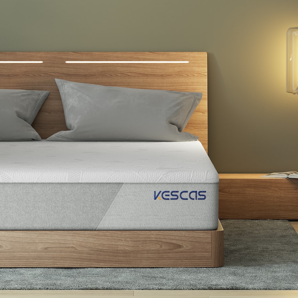Kescas 8-inch Gel Memory Foam Medium Mattress - Overstock - 36308297