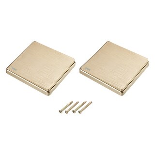 Light Switch Wall Push Button 1 Gang 1 Way Gold Tone 250V 10A 86x86mm ...