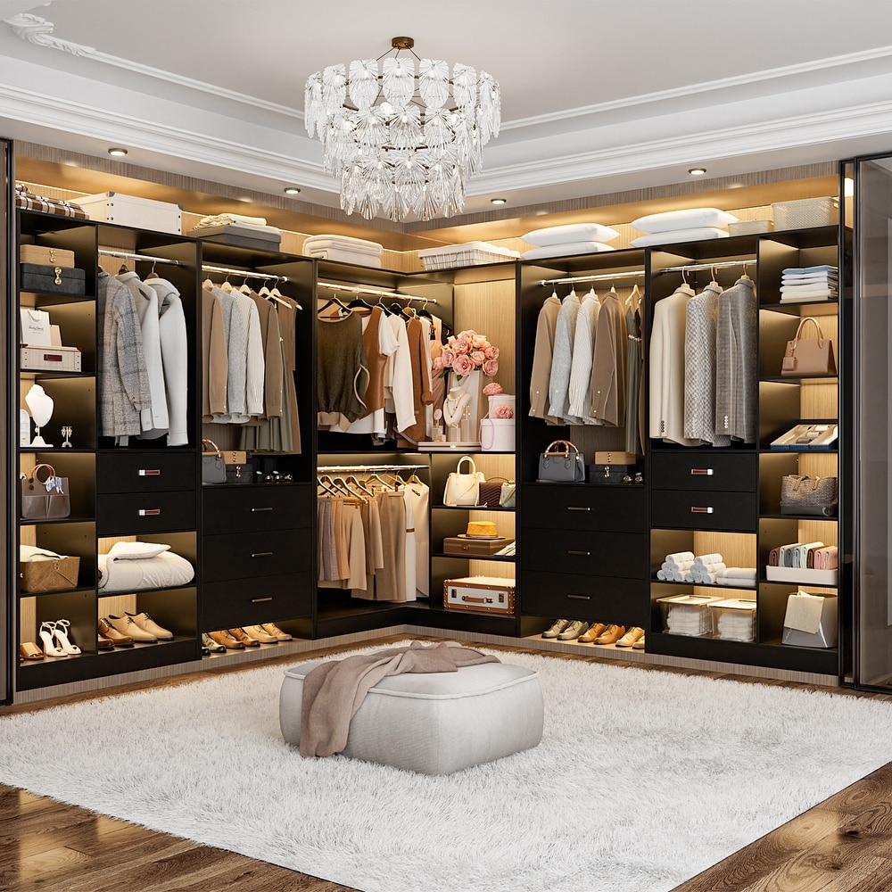 black closet system
