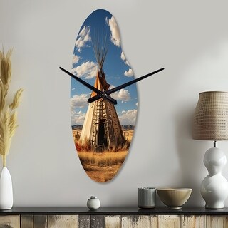 Beige Coral Native Tipi Whispering Winds - Native American Art Large ...