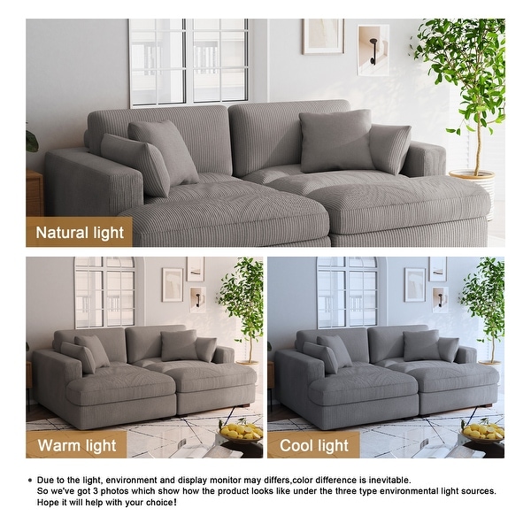 Navaeh Corduroy Modular Sectional Sofa Large Couch Sleeper Chaise On Sale Bed Bath Beyond 39459113