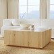 Classic Home Layne 42" Square Coffee Table with Casters - Bed Bath ...
