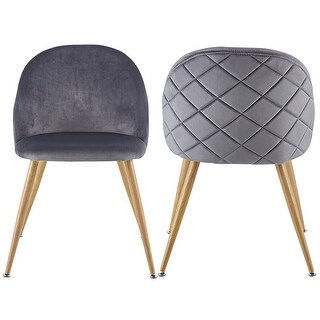 Rasoo Modern Diamond pattern Dining Chair with Floor Protection and ...