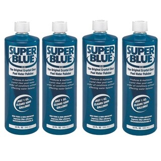 Robarb Swimming Pool Specialties Super Blue Water Clarifier 1 Quart (4 ...