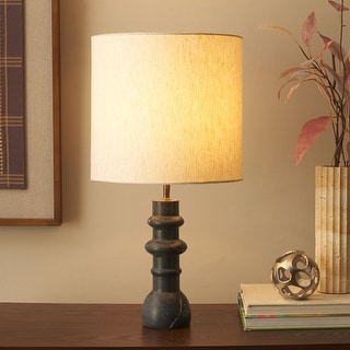 SAFAVIEH Lighting Teya Table Lamp 22-Inch Marble Base Design - 12"W x ...