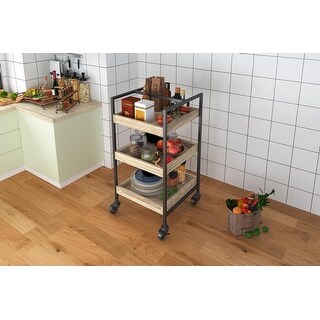 Multi-purpose Wooden Cart for Kitchen and Living room - Bed Bath ...
