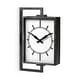 Rectangular Large Black Industrial style Wall Clock - 22" x 5" - Bed ...